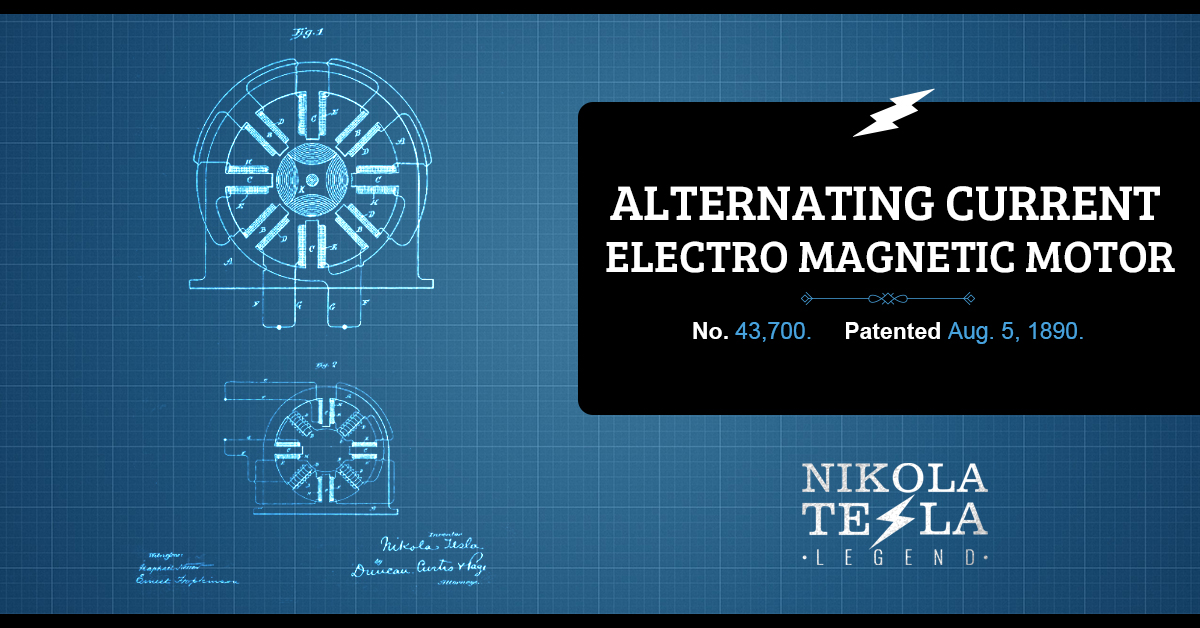 Alternating Current Electro Magnetic Motor - Nikola Tesla Patents ...