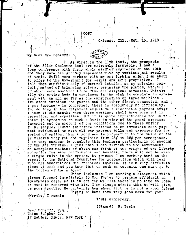 Tesla Turbine Discussions - Nikola Tesla Wiki - Nikola Tesla Legend
